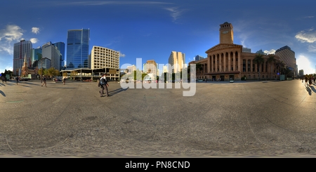 360° view of King George Square, Brisbane, Queensland - Alamy