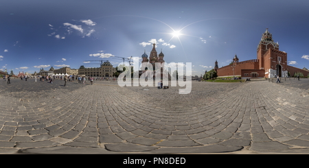 360° view of Moscow. The Red Square - Alamy
