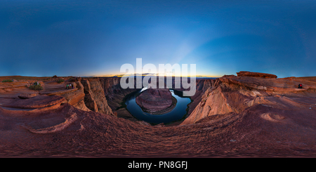 360° view of Horseshoe Bend, Colorado River, Arizona - Alamy