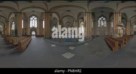 360° view of Paderborn, Cathedral „Hoher Dom“, Inside View 1 - Alamy