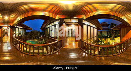 360° view of Villa Night View - Alamy