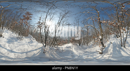 360° view of Ivanjica - Cross above Vidin Krs - Alamy