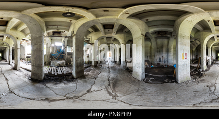360° view of Trace of waste coal mine hopper in Hokkaido, Japan 06 - Alamy