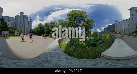 360° view of Neuschwanstein Castle, Germany - Alamy