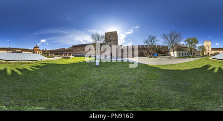 360° view of Heritage. Lutsk Castle (Lubart Castle). Inside - Alamy