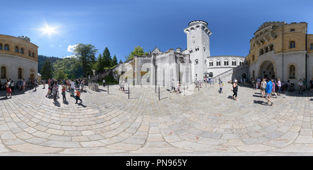 360° view of Castle Neuschwanstein, Bavaria - Alamy