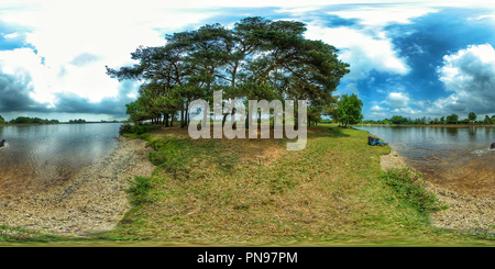 360° view of Hatchet pond in the New Forest National Park - Alamy