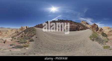 360° view of Burr Trail switchbacks - Alamy