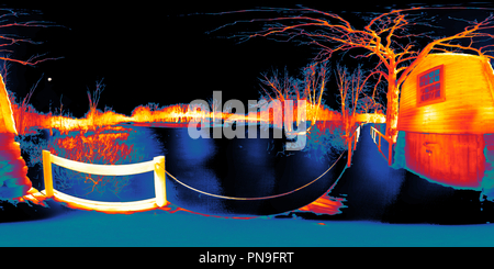 360° view of North Bridge from the Old Manse Boathouse Aug 16 - Alamy