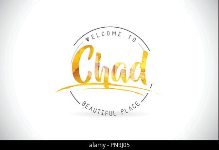 Welcome To Chad Word Text Creative Font Design Illustration. Welcome ...