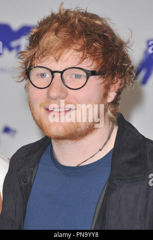 Ed Sheeran at the MTV Video Music Awards at the Forum in Los Angeles ...