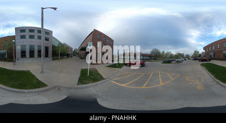 360° view of City Hall and Public Library. Adel, Iowa - Alamy