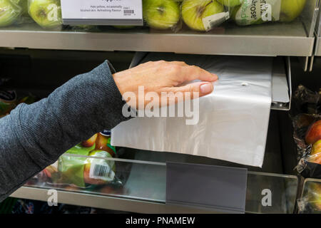 Waitrose Plastic Bag Stock Photo - Alamy