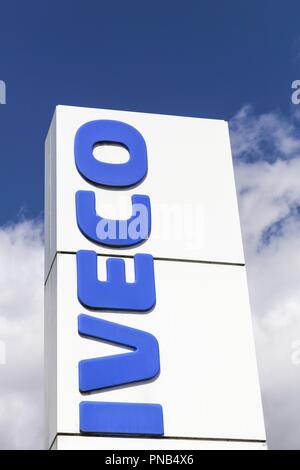 Iveco sign on a panel Stock Photo - Alamy