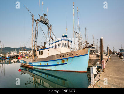 Fishing boat at Makah Marina, port of Neah Bay, Makah Indian ...