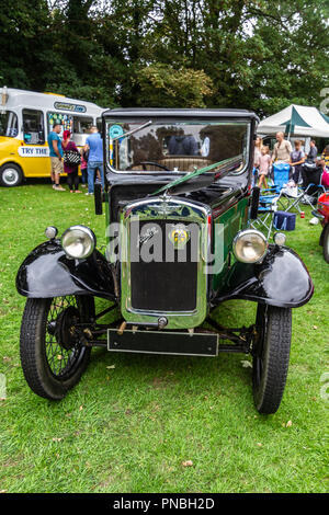 Austin Seven car radiator and starting handle Stock Photo - Alamy