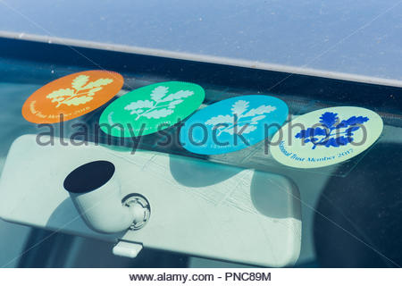 National Trust car sticker Stock Photo - Alamy