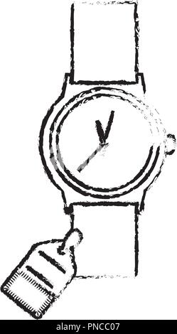wristwatch with tag isolated icon Stock Vector Image & Art - Alamy