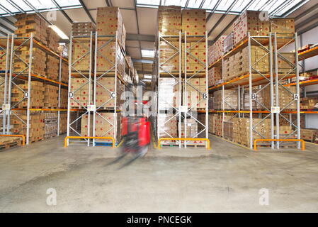 a full customs approved UK government warehouse prepares for import of ...