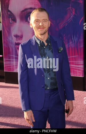 Simon Pegg at the World Premiere of Warner Bros' "Ready Player One ...