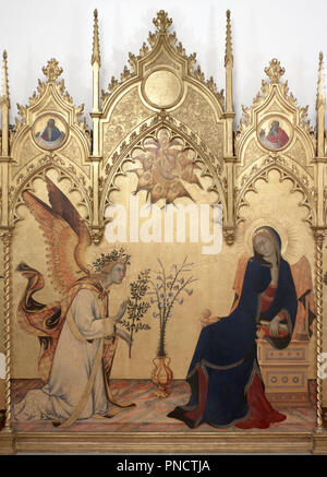 Simone Martini "The Annunciation" (detail) 1333, Tempera on panel. This ...