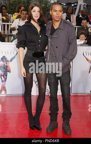 Evan Ross and girlfriend arriving at the Los Angeles Premiere of ...