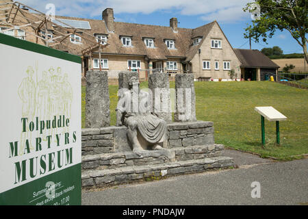 'Tolpuddle Six' sculpture and Tolpuddle Martyrs Museum, Main Road ...