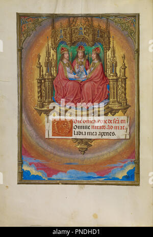 The Holy Trinity Enthroned; Master of James IV of Scotland, Flemish ...