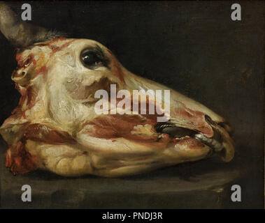 Felice Boselli - Skinned Head of a Young Bull Stock Photo - Alamy