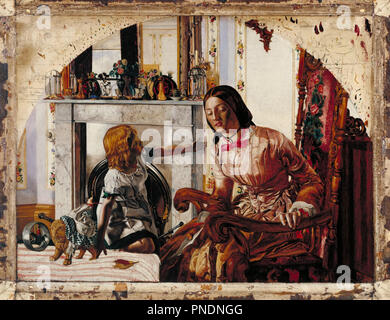Frederic George Stephens painting, Mother and Child, oil on canvas ...