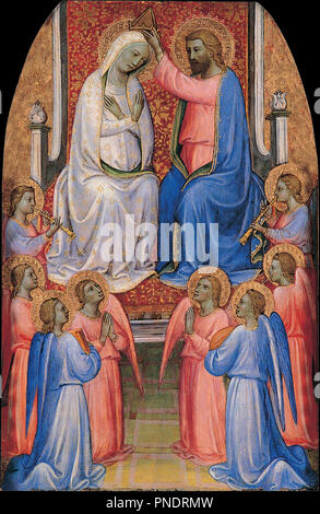*Coronation of the Virgin and Angels* by Ventura del Moro depicts the ...