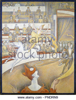 The Circus, Cirque, by Georges Seurat, 1891, Musee D'Orsay, Paris Stock ...