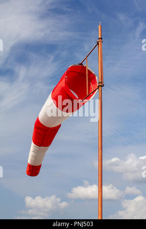 Windsock, airfield, wind force, measure, measuring instrument Stock ...