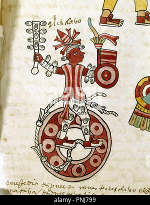 Detail of a 16th century manuscript written in Old Spanish Stock Photo ...