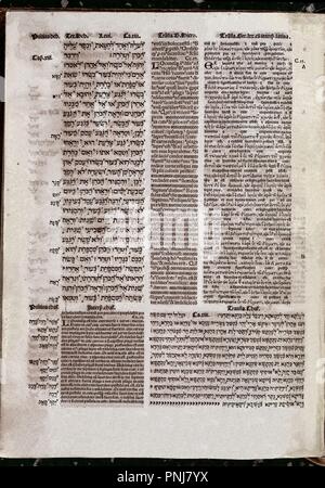 BIBLIA POLIGLOTA COMPLUTENSE - LEVITICO FOL 13-14. Location: MONASTERIO ...
