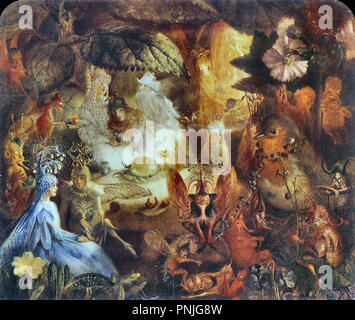 John Anster Fitzgerald - The Captive Robin Stock Photo - Alamy