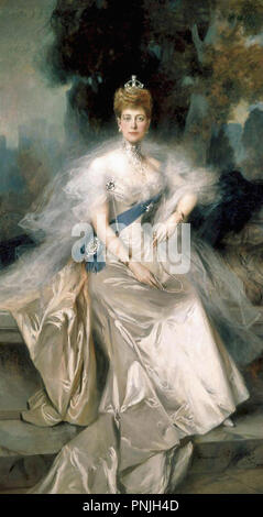Queen Alexandra by François Flameng Stock Photo - Alamy
