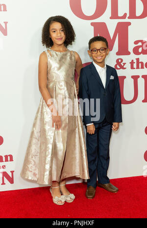 Ari Johnson, Teegan Johnson attend The Old Man and The Gun Premiere at ...