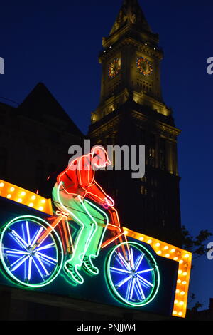 Antique Neon signs along those Kennedy Greenway in downtown Boston ...