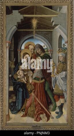 'Nativity', ca. 1500, Spanish School, Oil on panel, 78 cm x 44 cm ...