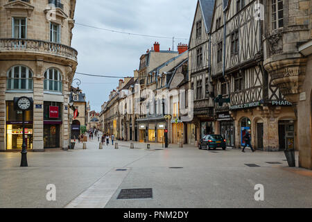 Dijon city travel and tourism destination concept. France flag and ...
