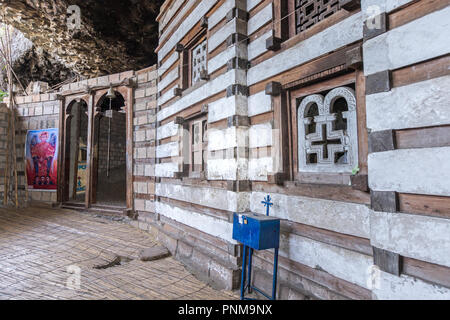 Ethiopia, Lalibela, Yemrehanna Kristos, Cross shaped window Stock Photo ...