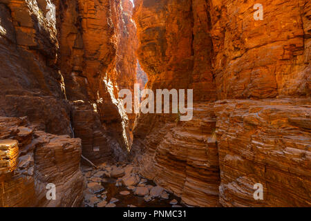 the end of Gorge Knox, karijini national park, Western Australia Stock ...