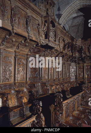 SILLERIA DEL CORO - MADERA DE NOGAL Y BOJ - S XV. Author: Felipe Bigarny (c. 1475-1543 ...