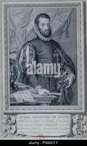 Pedro Menendez de Aviles (1519-1574). Spanish naval officer and ...