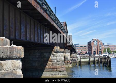 The North Washington street bridge, soon to be replaced by MassDOT ...