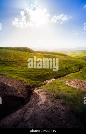 Landscape and nature around Qazvin and Tascht in Iran. One stop during ...