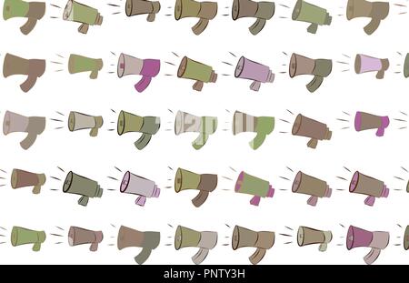 Abstract loud speaker illustrations background. Cartoon style vector ...