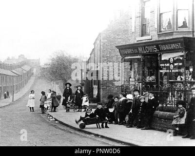 New Shildon Hillyard Terrace early 1900s Stock Photo - Alamy