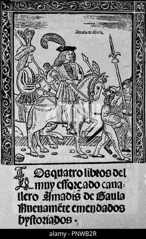 AMADIS DE GAULA, LOS CUATRO LIBROS DEL ESFORZADO CABALLERO. Libro de caballerías, el más ...